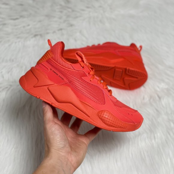 Puma | Shoes | Puma Rsx Monochrome Low Womens Running Shoes Triple Red ...